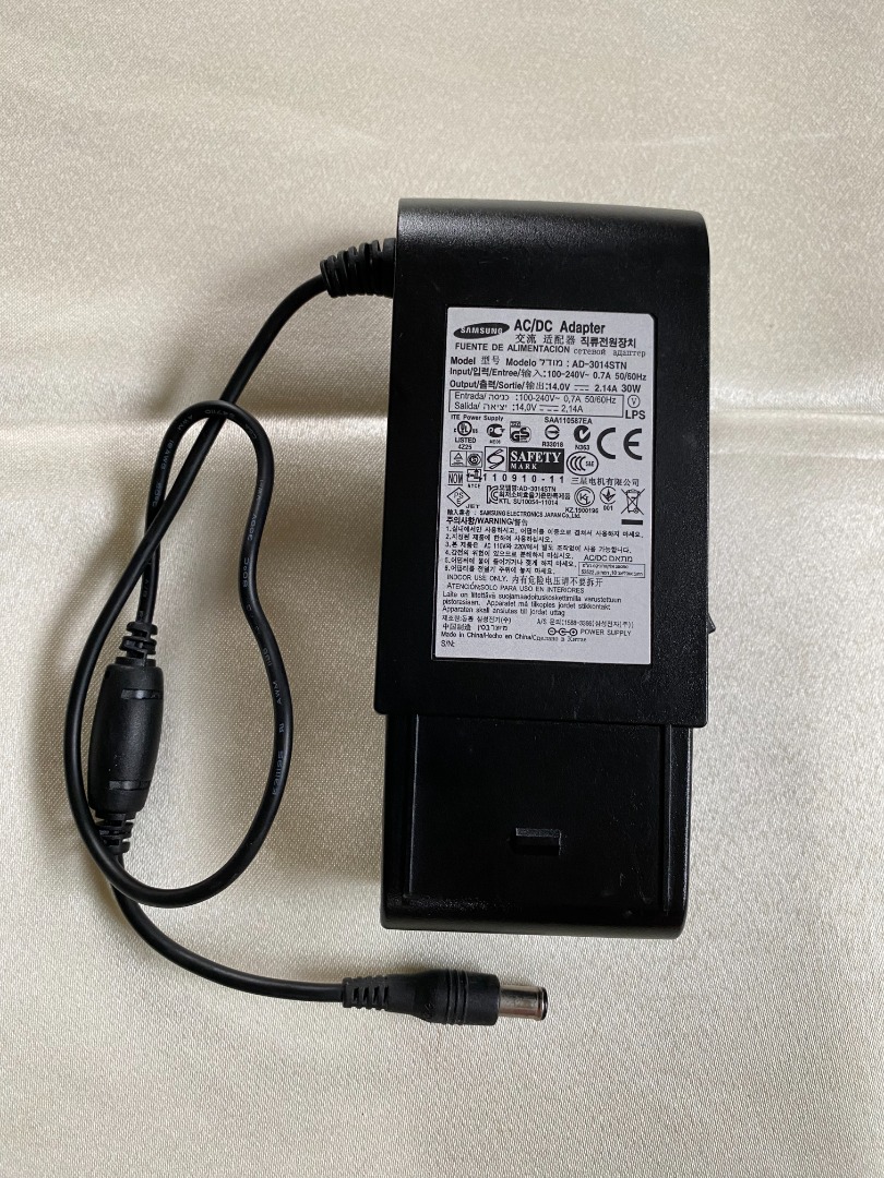 Samsung Adapter original for LED Monitor 14V 2.14A with free power ...