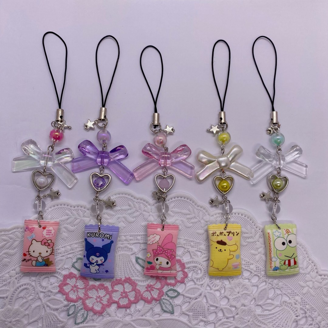 Sanrio keychain, Women's Fashion, Jewelry & Organisers, Charms on Carousell