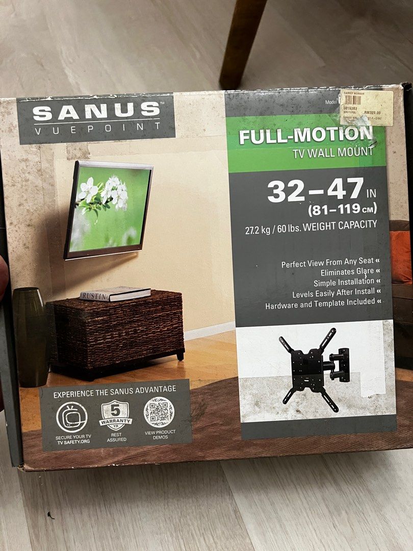 Sanus Vuepoint Tv Wall Mount, TV & Home Appliances, TV & Entertainment, TV Parts & Accessories ...