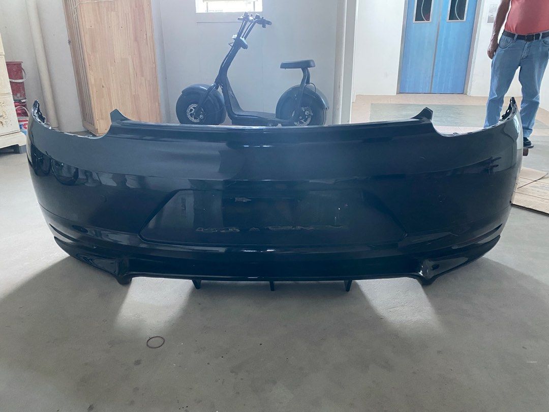 Scirocco Rear Bumper + Diffuser, Car Accessories, Accessories on Carousell