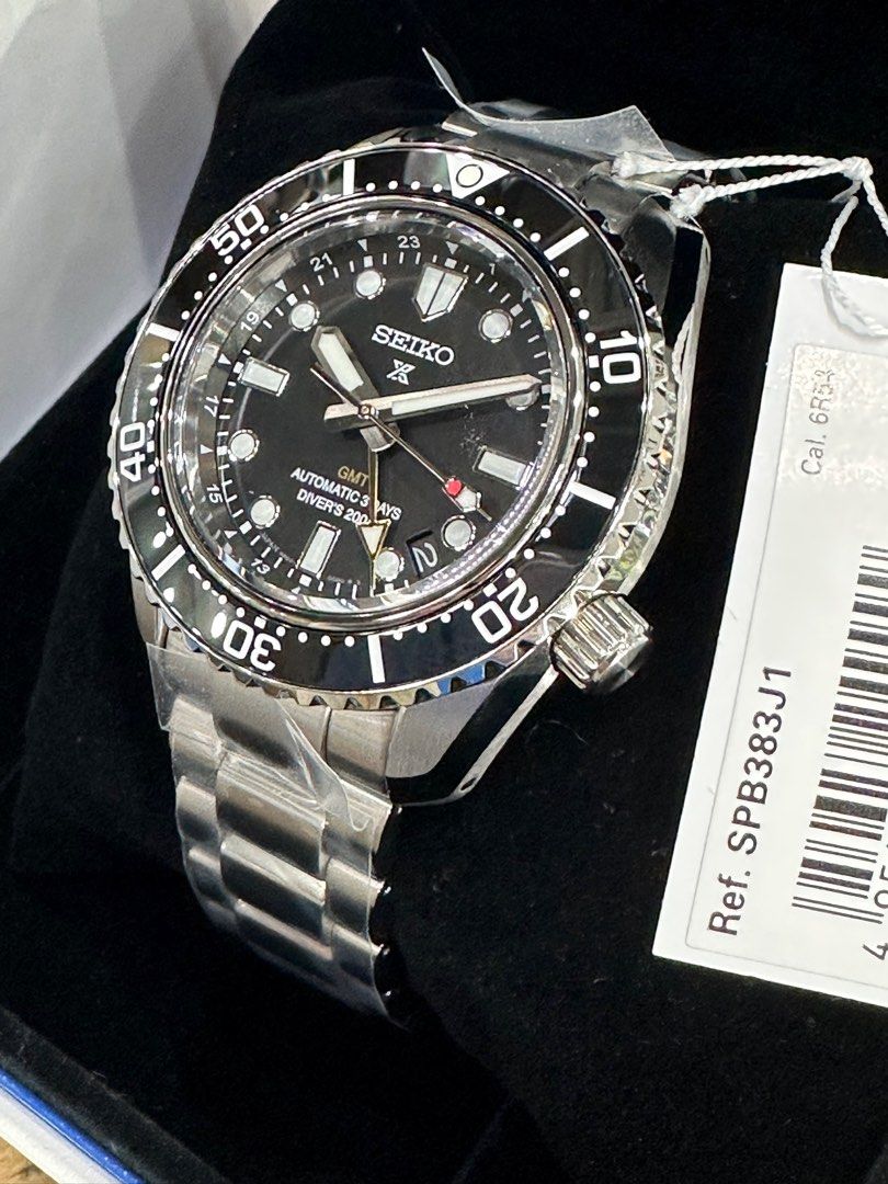 SEIKO PROSPEX GMT SPB383J1 SPB383, 男裝, 手錶及配件, 手錶 - Carousell