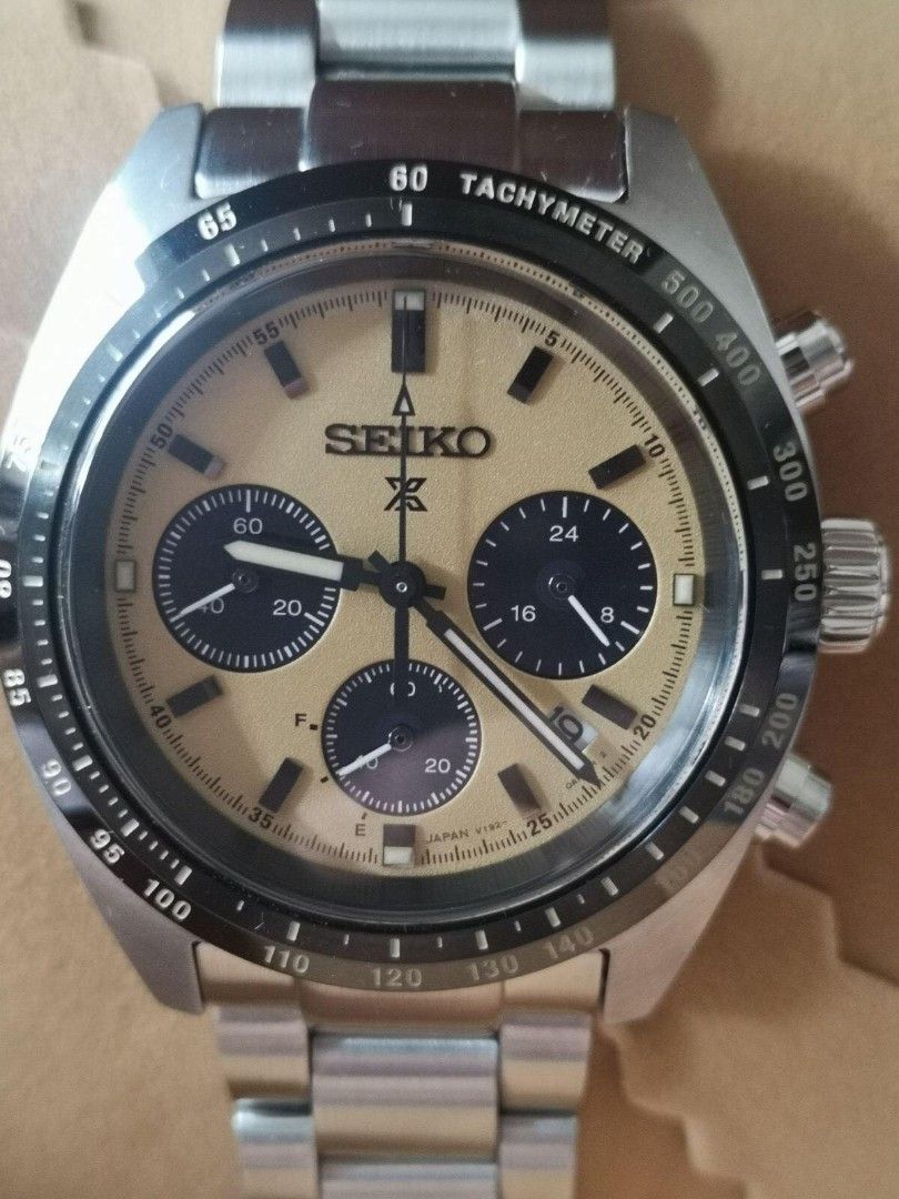 Seiko Prospex Speedtimer JDM Golden Panda, Luxury, Watches on Carousell