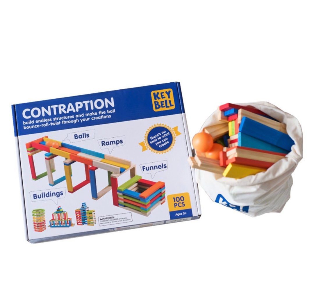 SG [Instocks] Wooden Building Planks Ball Set Kids Toys Pretend Play ...