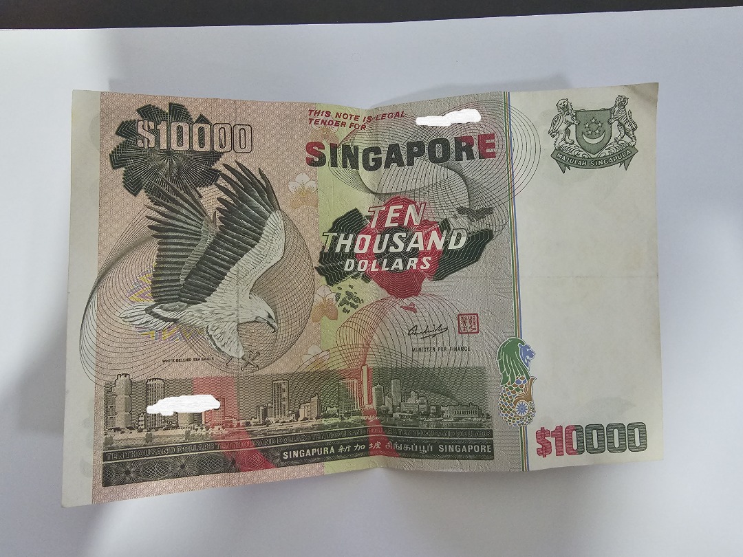 SGD $ 10000 Singapore Dollar Note Bird Series, Hobbies & Toys ...