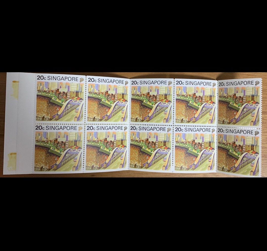 Singapore 1992 stamp booklet REPRINT - KL exhibition merlion design ...