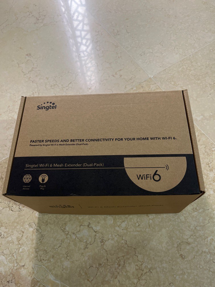 Singtel wifi 6 mesh extender (dual-pack), Computers & Tech, Parts ...