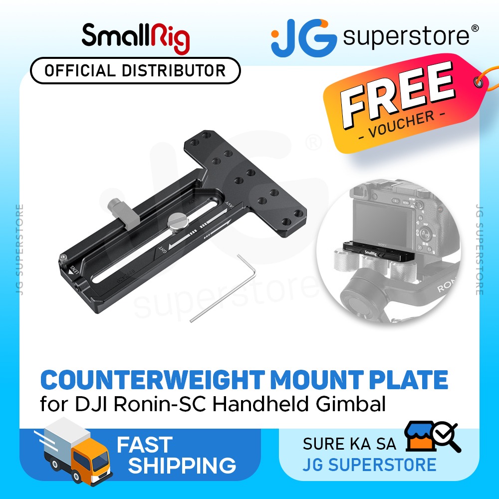 SmallRig Counterweight Mounting Plate with 1/4"-20 Threads, Durable ...