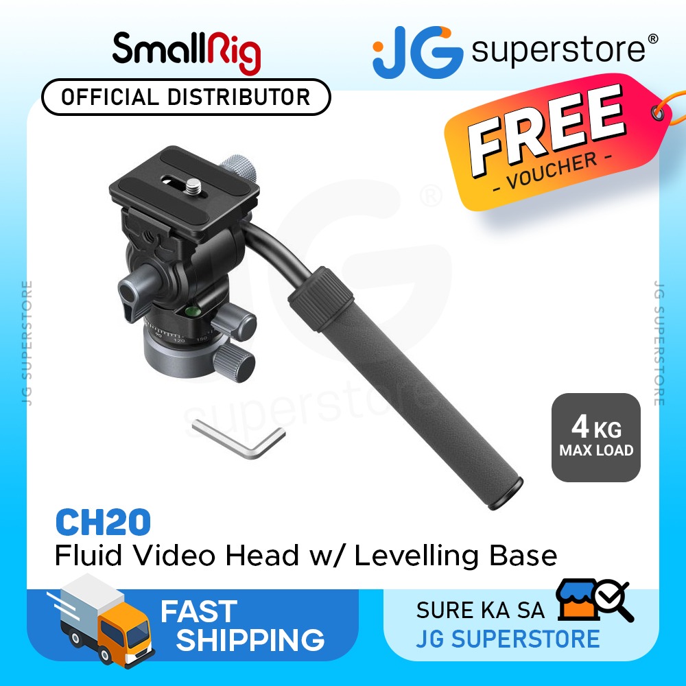 SmallRig Fluid Video Head Mount Plate with Leveling Base with Smooth ...