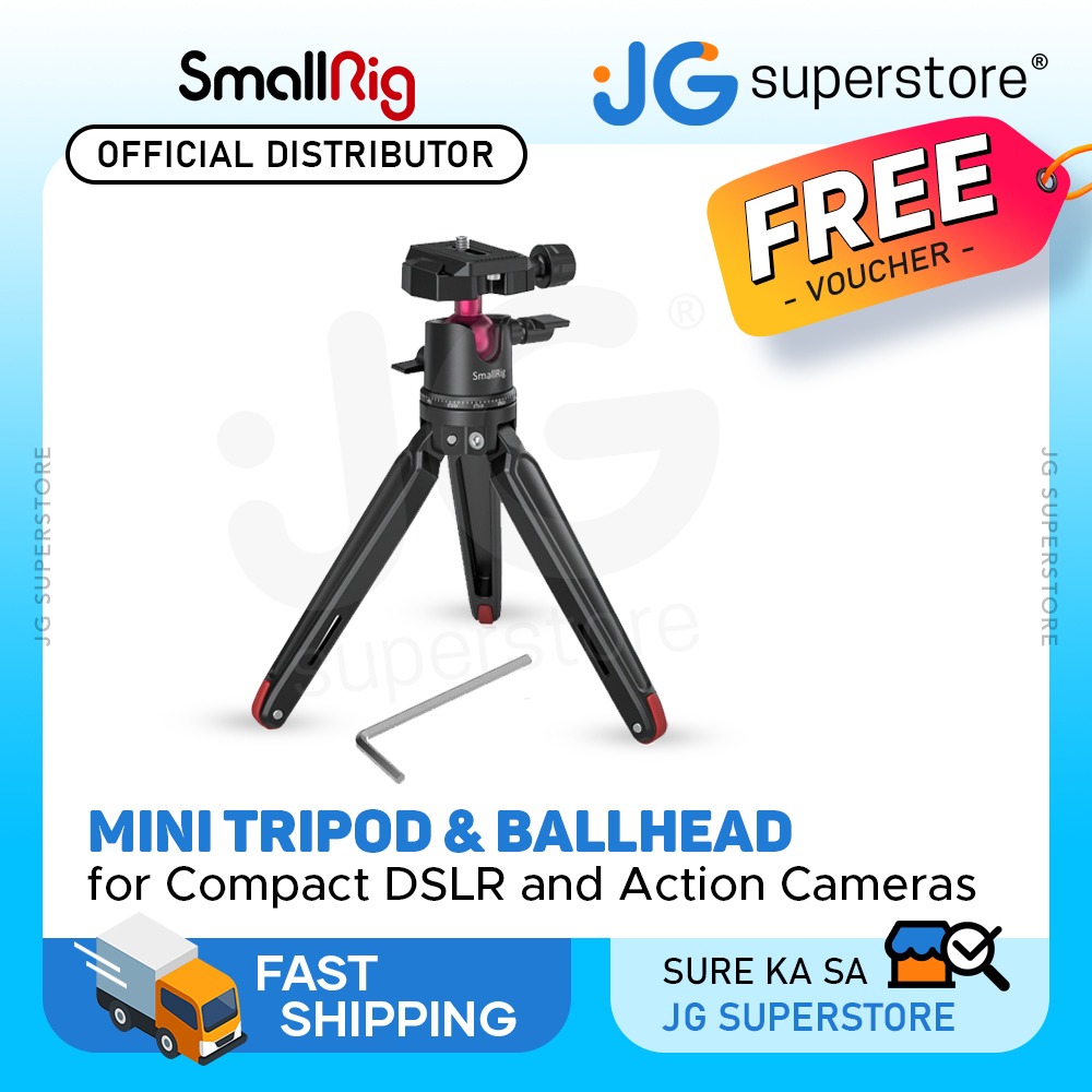 SmallRig Mini Tabletop Tripod and Panoramic Ball Head with Knob and ...