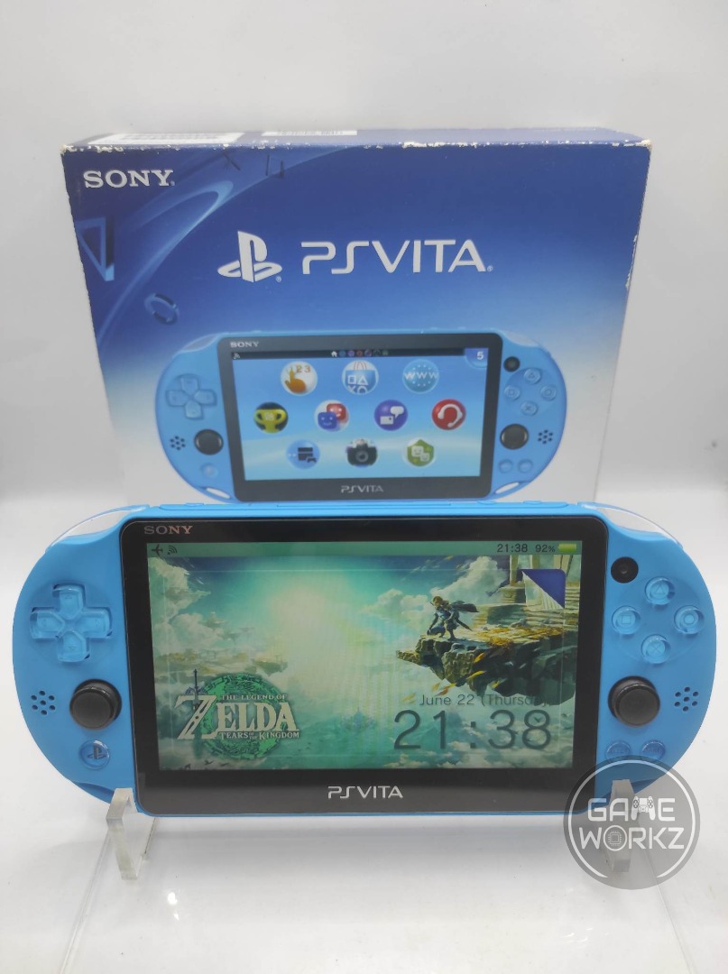 Sony PS Vita 2000 Slim Aqua Blue Edition (Japan Import), Video Gaming, Video Game Consoles ...