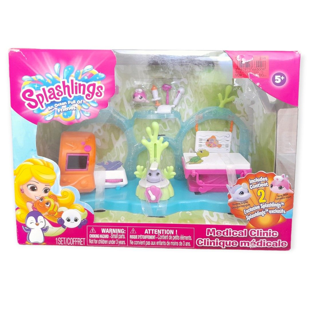 Splashlings Mermaid fish toy medical clinic bundle set, Hobbies & Toys ...