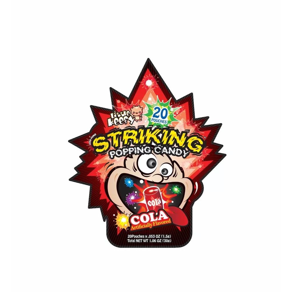 Striking popping candy Hong Kong sweets popping candy sweet coca cola ...