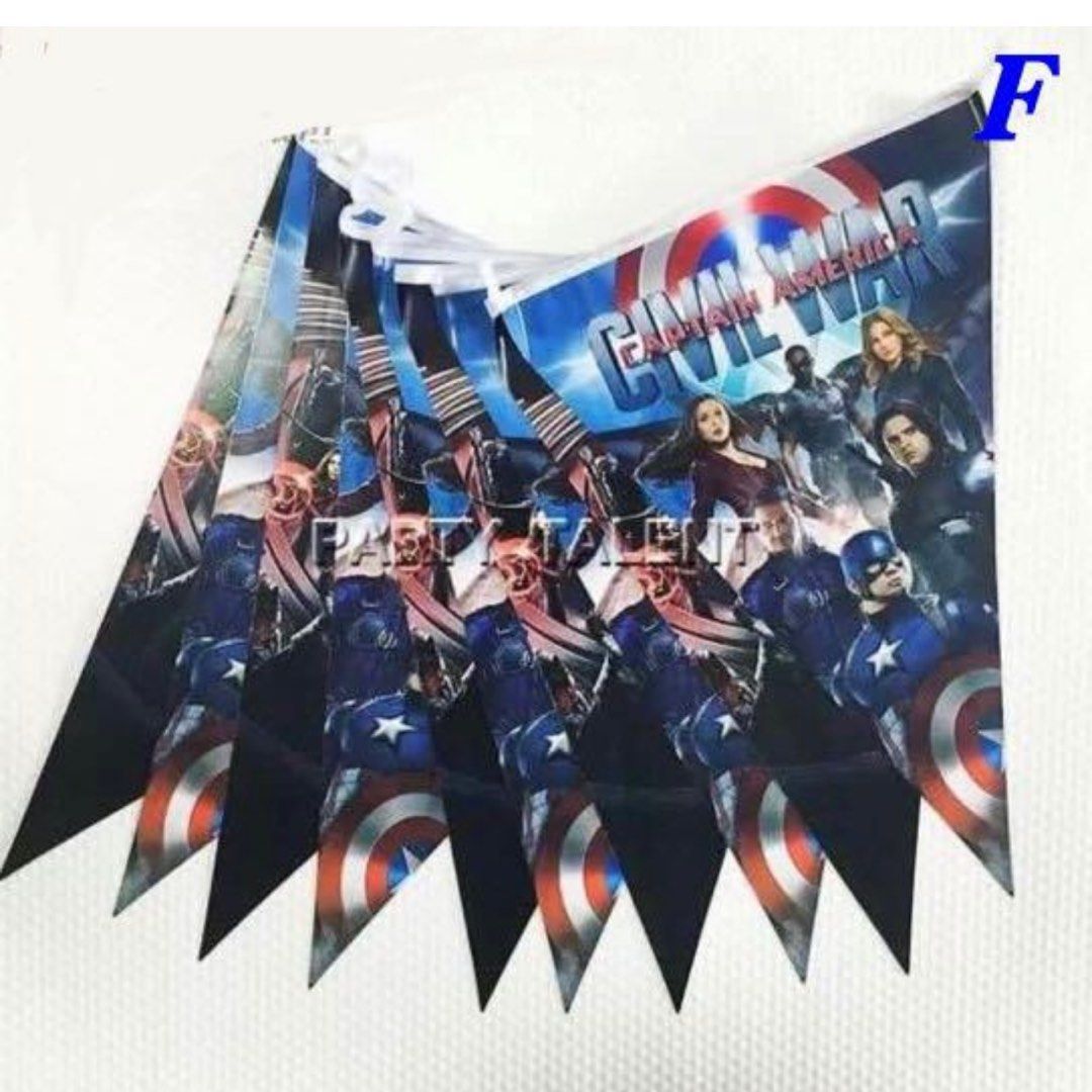Superheroes Avengers party supplies- birthday flag banner bunting ...