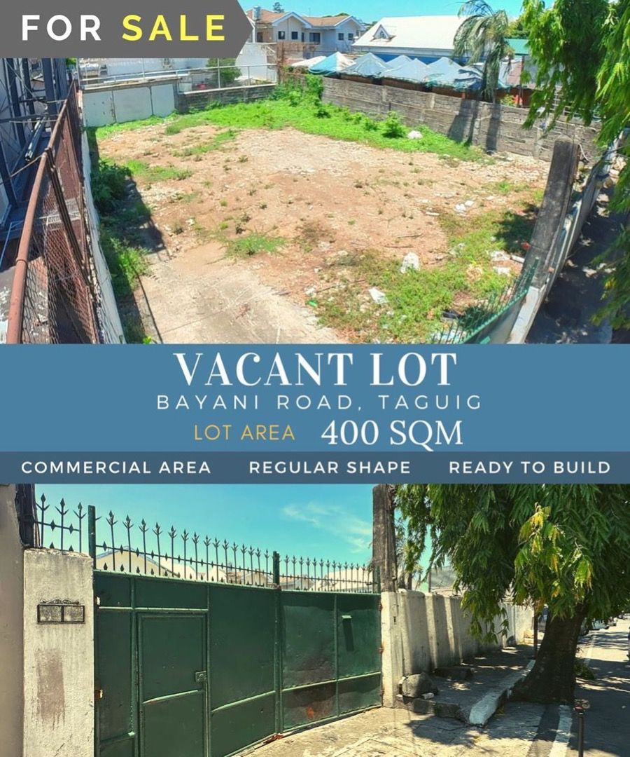 Taguig City Bayani Road Prime High Commercial Lot For Sale near BGC One ...