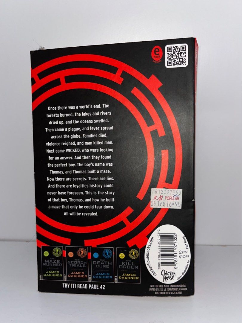 the fever code by james dashner, Hobbies & Toys, Books & Magazines ...