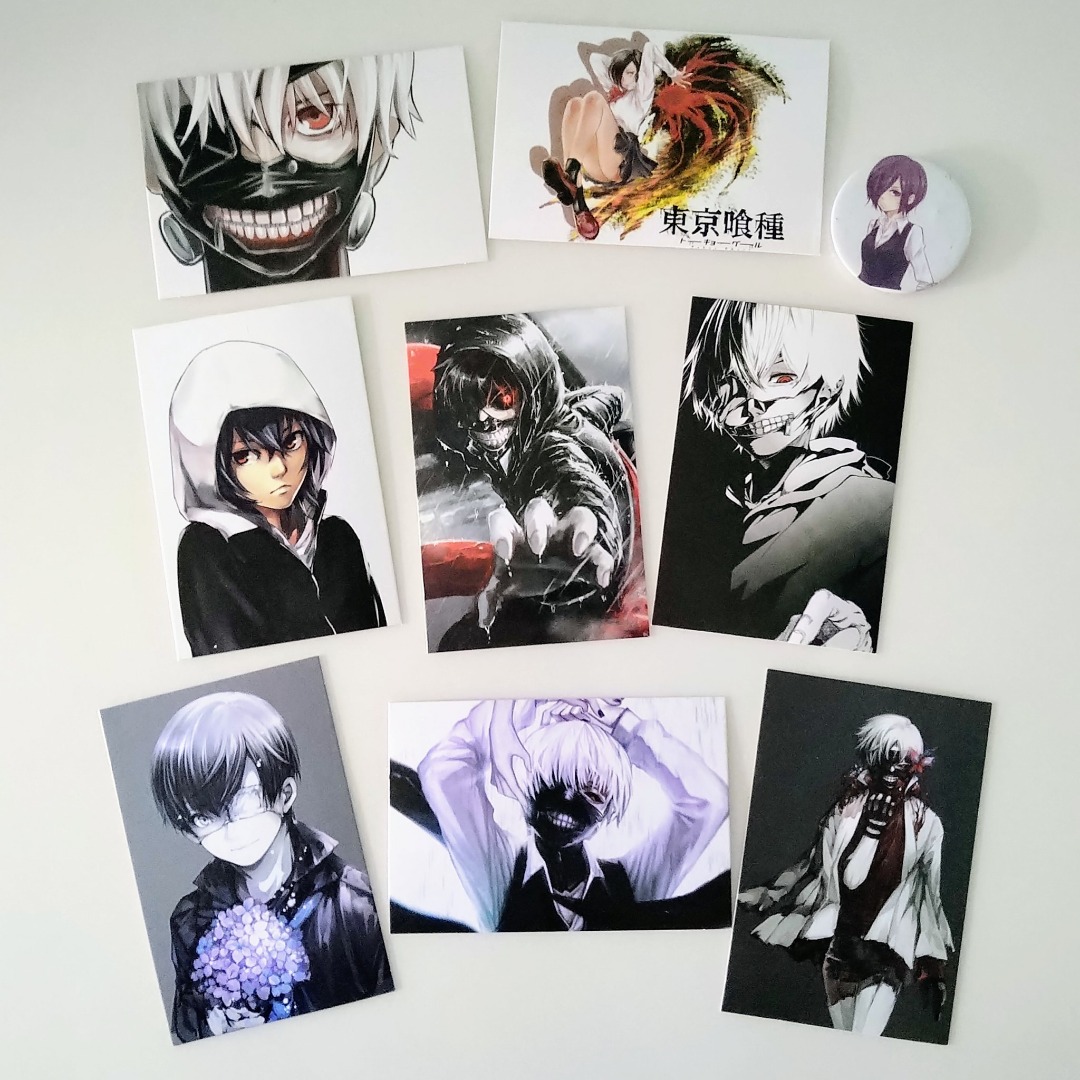 Tokyo Ghoul Set of 8 Postcards (Kaneki & Touka) & Free Touka Kirishima ...