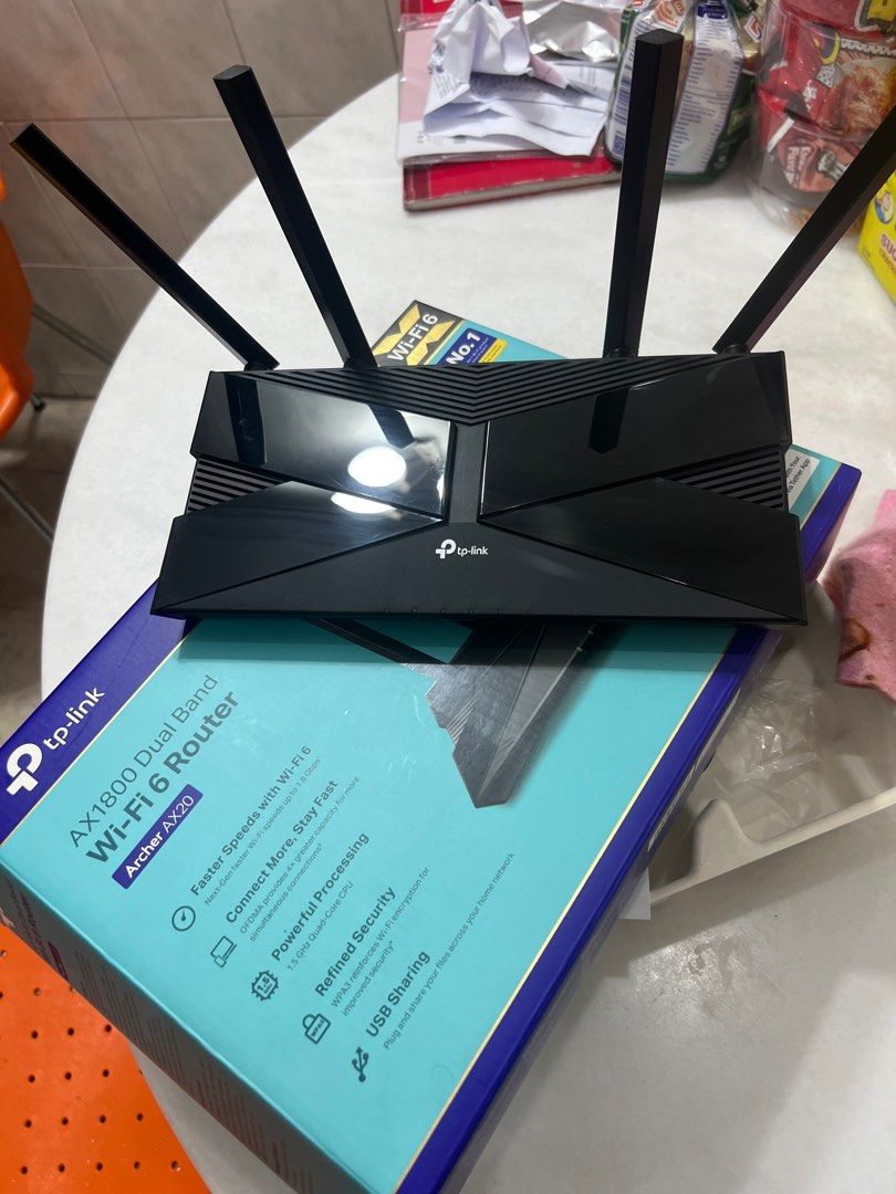 Tplink Ax1800 Dual Band Wi-Fi 6 Router (Archer AX20), Computers & Tech, Parts & Accessories ...