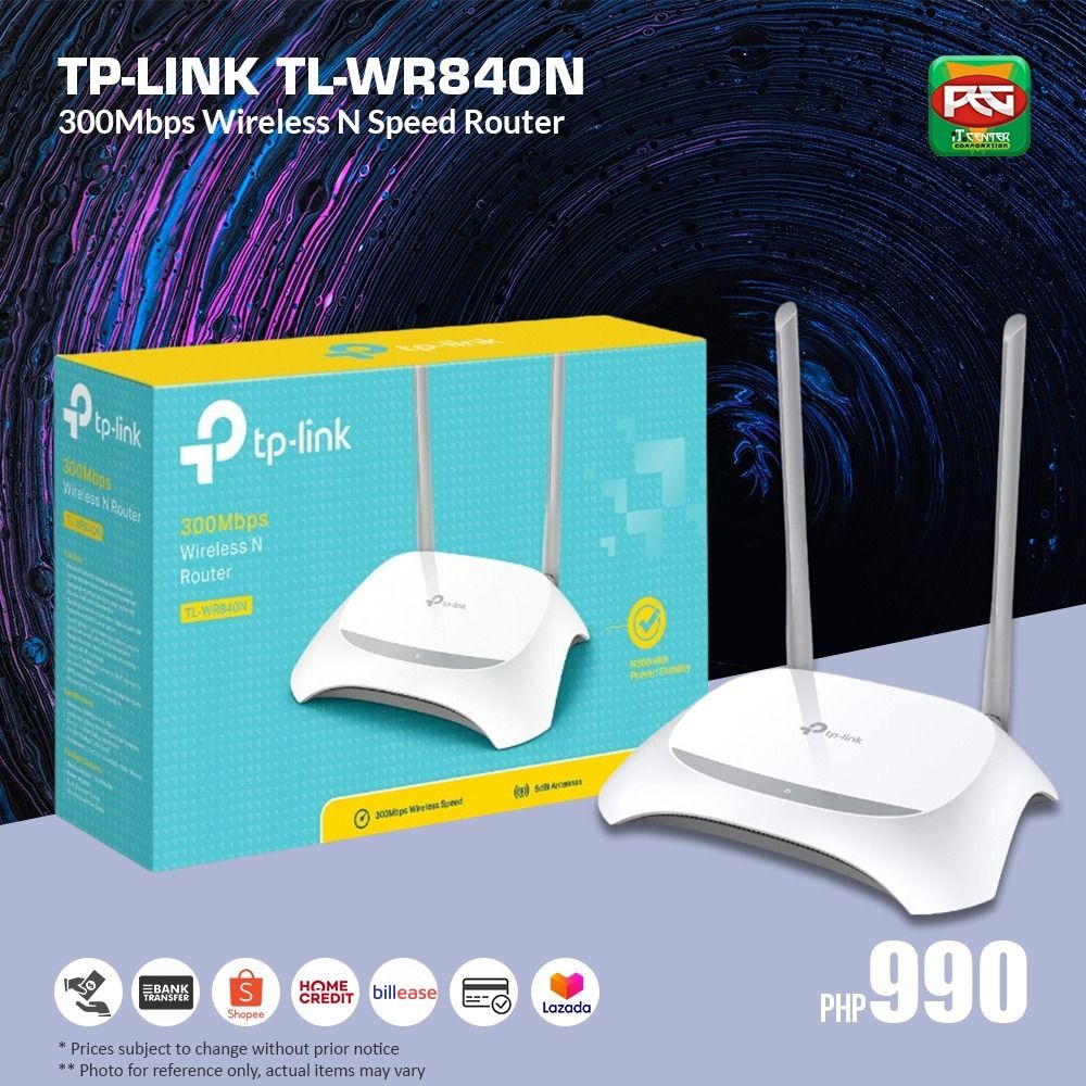 TP-Link TL-WR840N (300Mbps Wireless N Speed), Computers & Tech, Parts ...