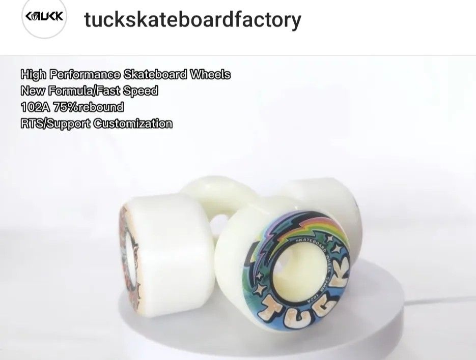 Tuck High performance wheels 52mm, Sports Equipment, Other Sports ...