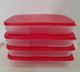 550ml x 4 Tupperware Freezermate, Furniture & Home Living, Kitchenware ...