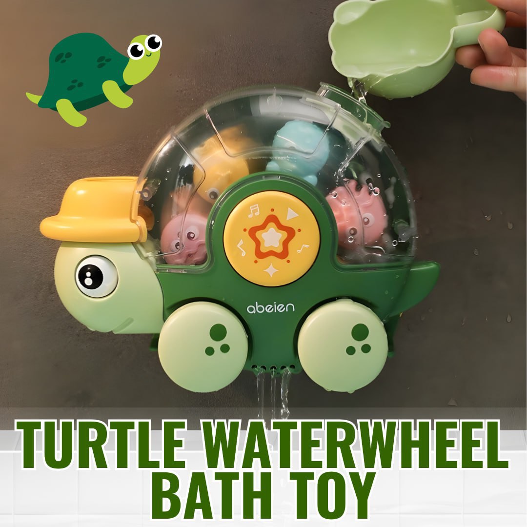 Turtle Waterwheel Bath Toy, Hobbies & Toys, Toys & Games on Carousell