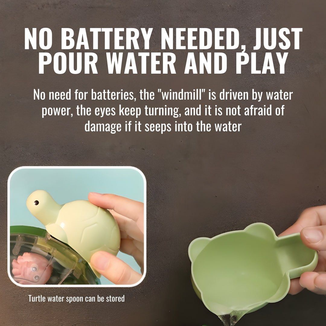 Turtle Waterwheel Bath Toy, Hobbies & Toys, Toys & Games on Carousell