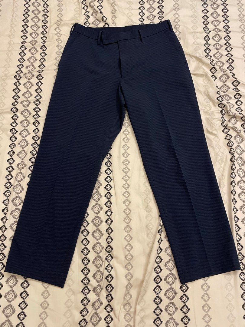 UNIQLO Pants x 2 (Ultra light slacks & Relax slacks), Men's Fashion ...