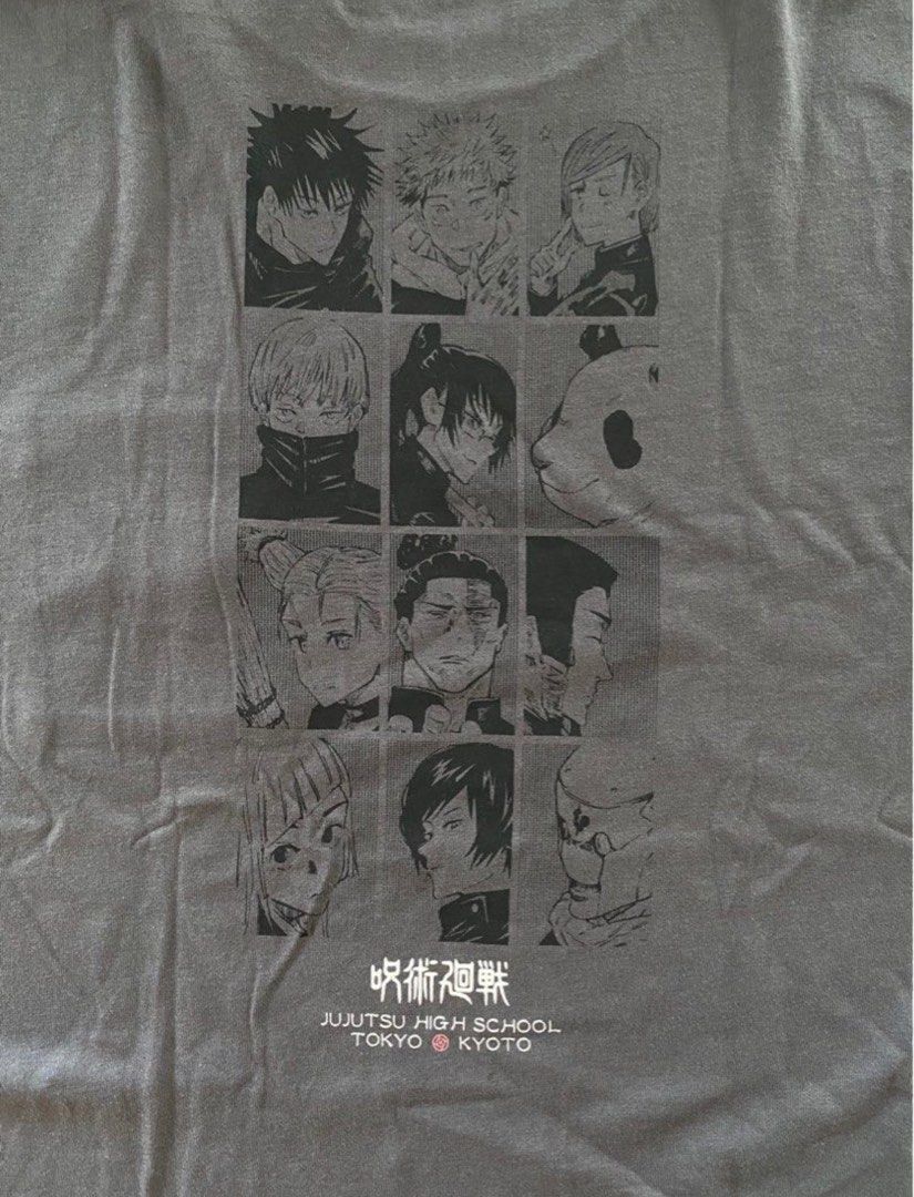 Uniqlo x JJK Collab - Grey Shirt, Men's Fashion, Tops & Sets, Tshirts ...