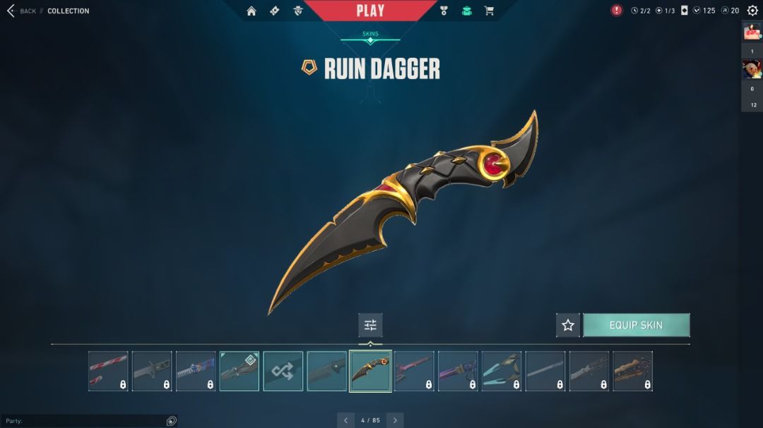 (WTS) Valorant account(ruin dagger), Video Gaming, Video Games, Others ...