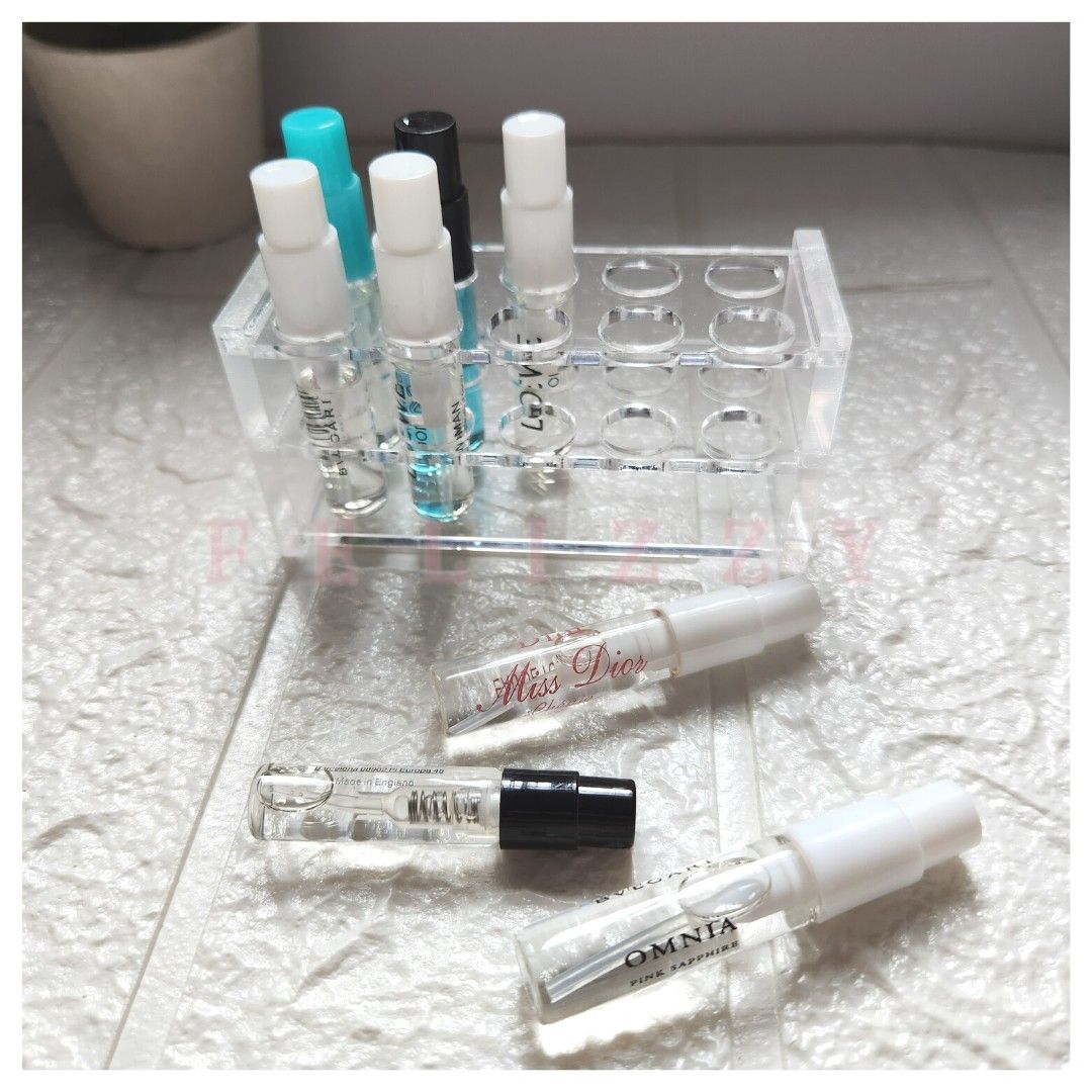 Vial Sample Tester Travel Size Perfume Holder Storage Rack, Beauty ...