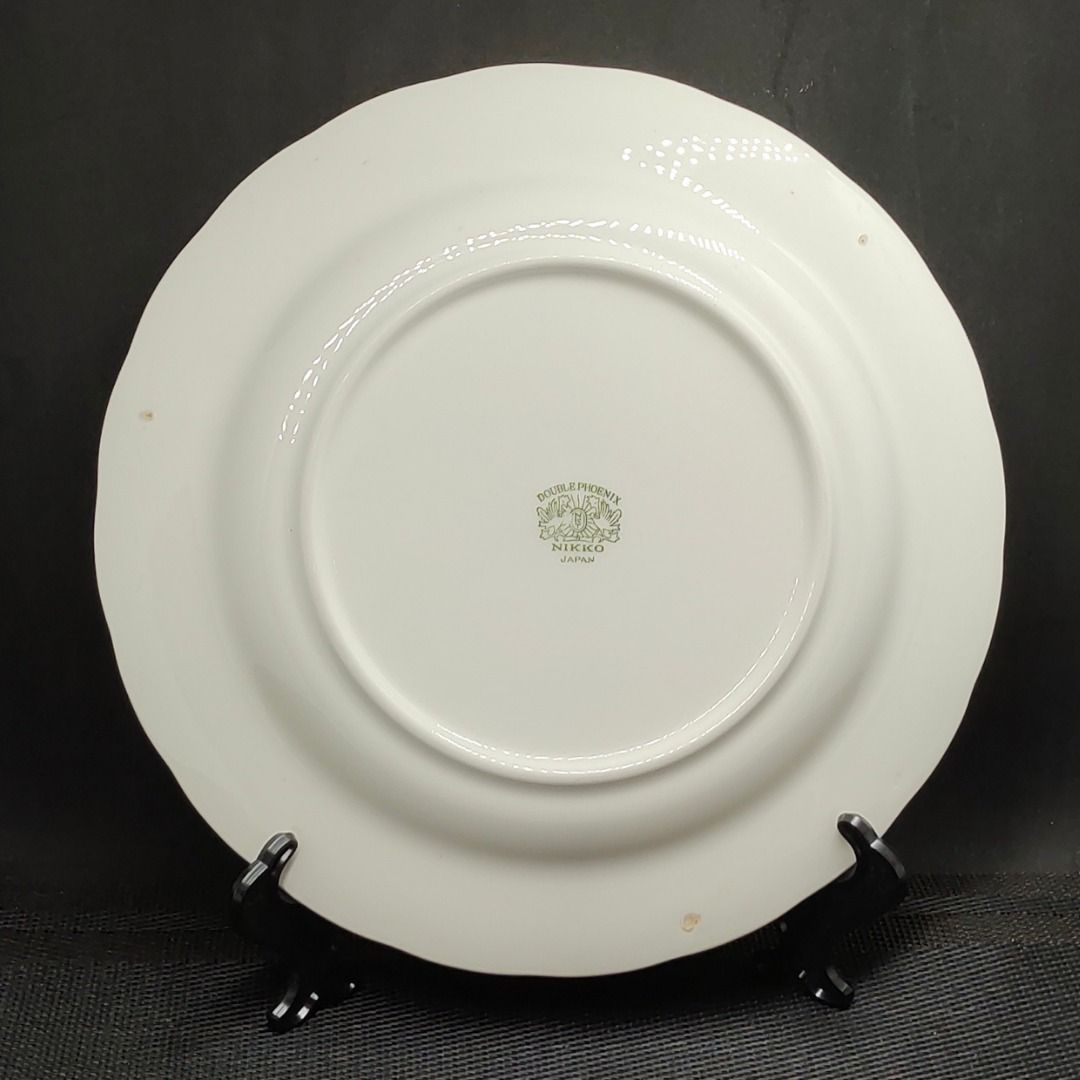 Vintage Nikko Double Phoenix Blue Ming Tree Ironstone 9" Luncheon Plate ...