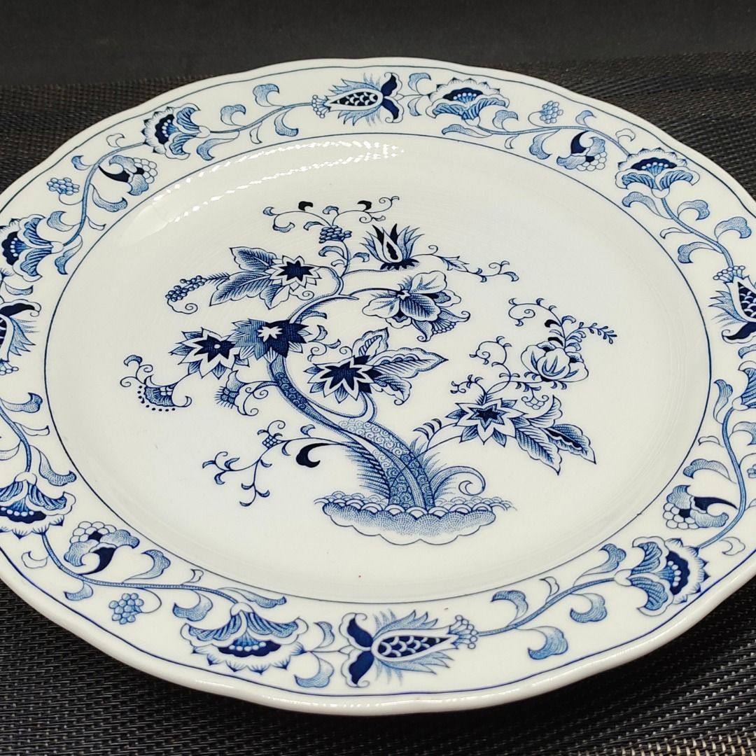 Vintage Nikko Double Phoenix Blue Ming Tree Ironstone 9" Luncheon Plate ...