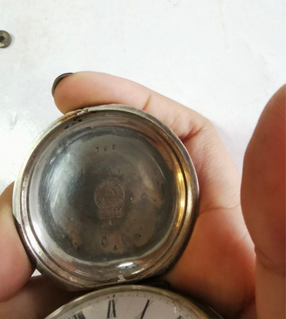 Vintage Silver Hallmark courvoisier & Co pocket Watch, Luxury, Watches ...