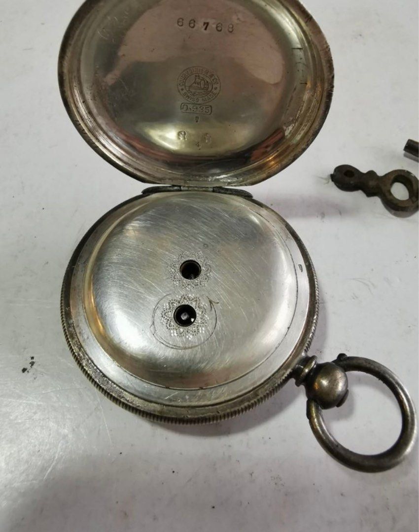 Vintage Silver Hallmark courvoisier & Co pocket Watch, Luxury, Watches ...