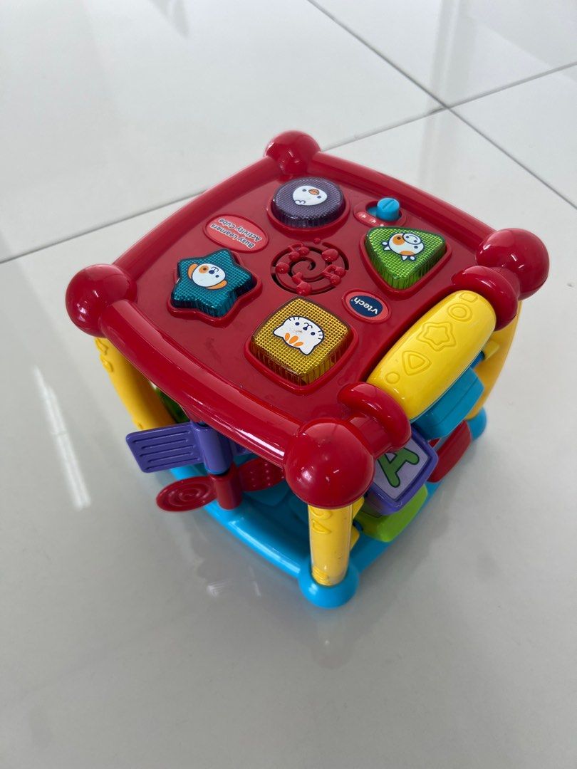 Vtech Busy Learners Activity Cube, Babies & Kids, Infant Playtime on ...