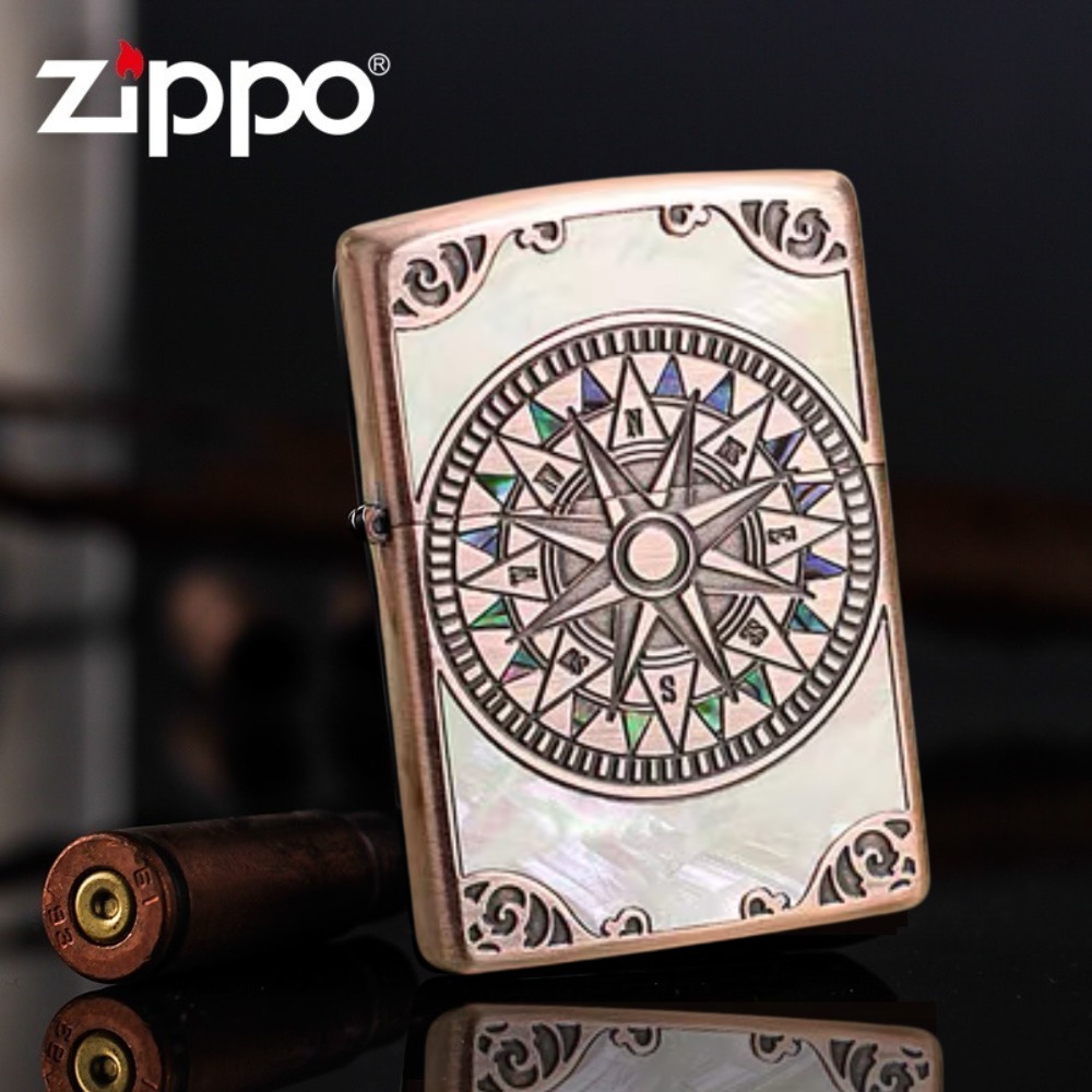 White Inlay Armor Shell Compass Zippo Lighter, Hobbies & Toys, Collectibles & Memorabilia, Fan ...