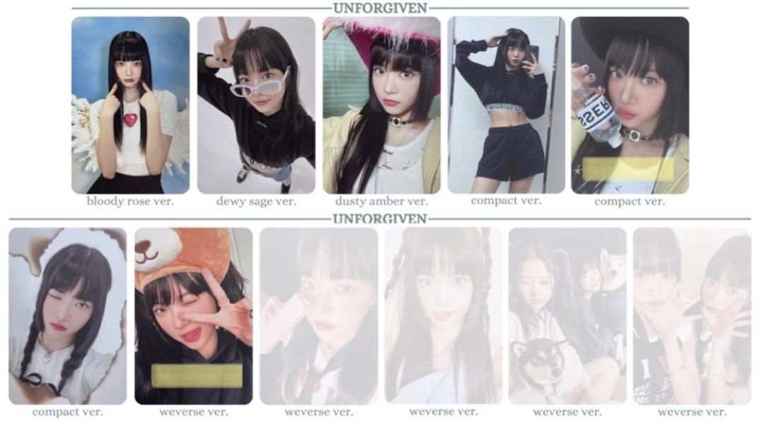 wts wtt lfb le sserafim lsfm unforgiven chaewon sakura yunjin kazuha ...