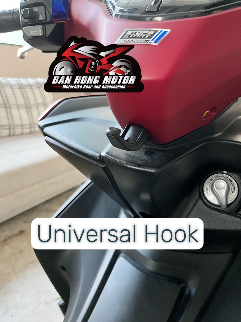 Xmax Nmax Aerox Universal Hook Kopi Hook, Motorcycles, Motorcycle Accessories on Carousell