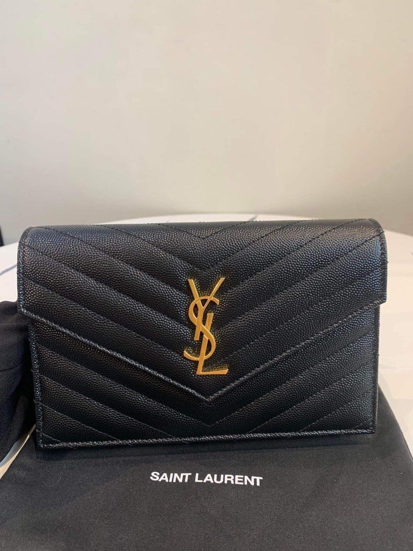 YSL WOC Black GHW BN, Luxury, Bags & Wallets on Carousell