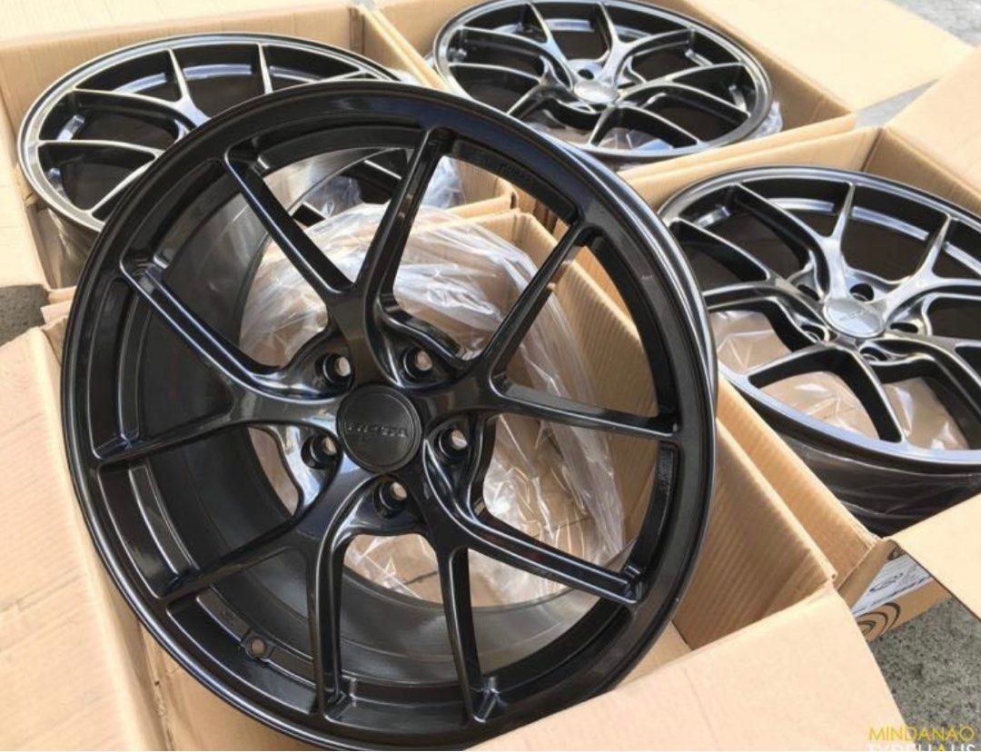 18” Rota KBF Gunmetallic mags 5Holes pcd 114 Brandnew on Carousell