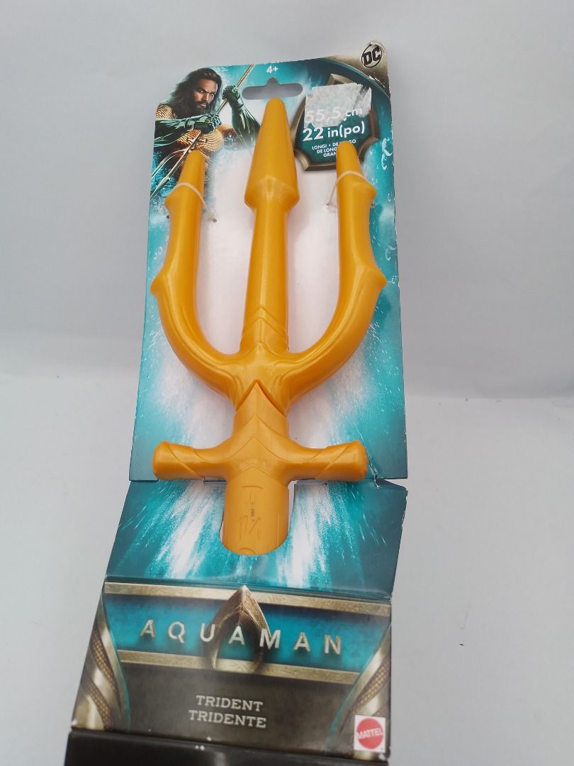 22 INCH DC MATTEL Aquaman Trident Tridente Role Play Aqua Man Movie ...
