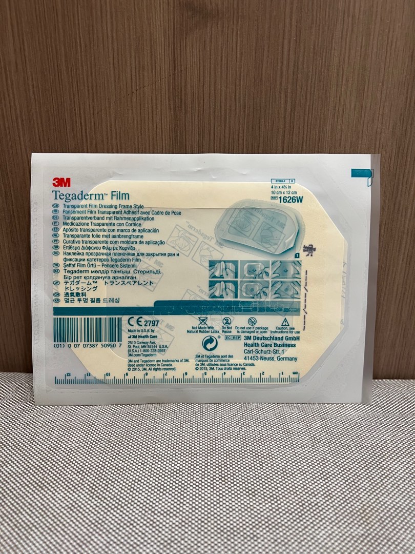 3M Tegaderm Transparent Film Dressing Frame Style 1626W (10cm x 12cm ...