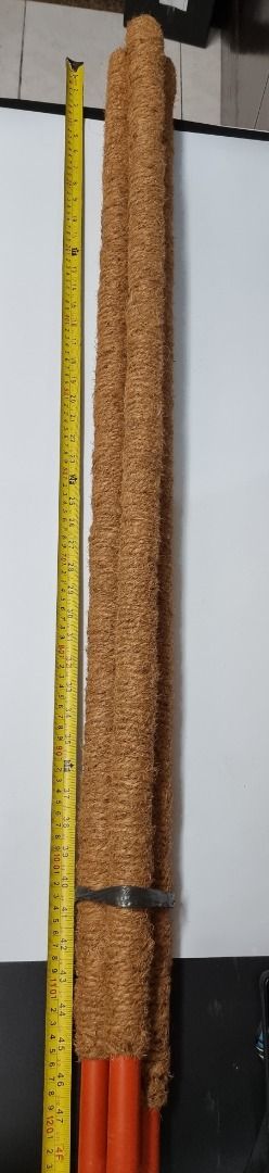 4 FEET PVC Coco Pole for Plant Trellis Support Plant Stakes Garden ...