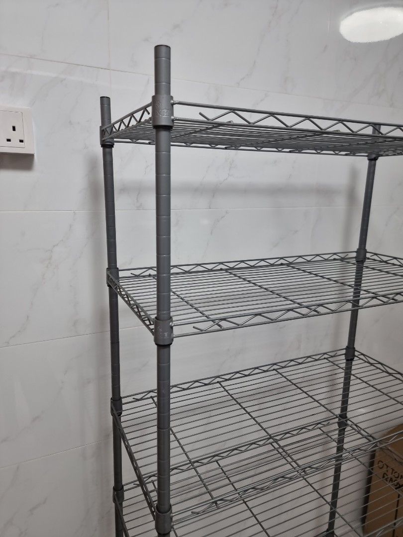 4 tier metal rack., Furniture & Home Living, Furniture, Shelves ...