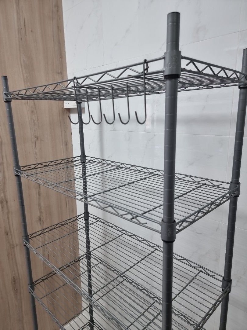 4 tier metal rack., Furniture & Home Living, Furniture, Shelves ...