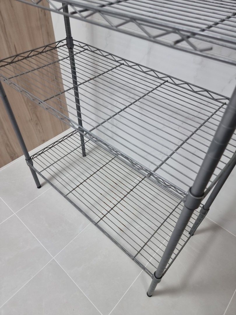 4 tier metal rack., Furniture & Home Living, Furniture, Shelves ...