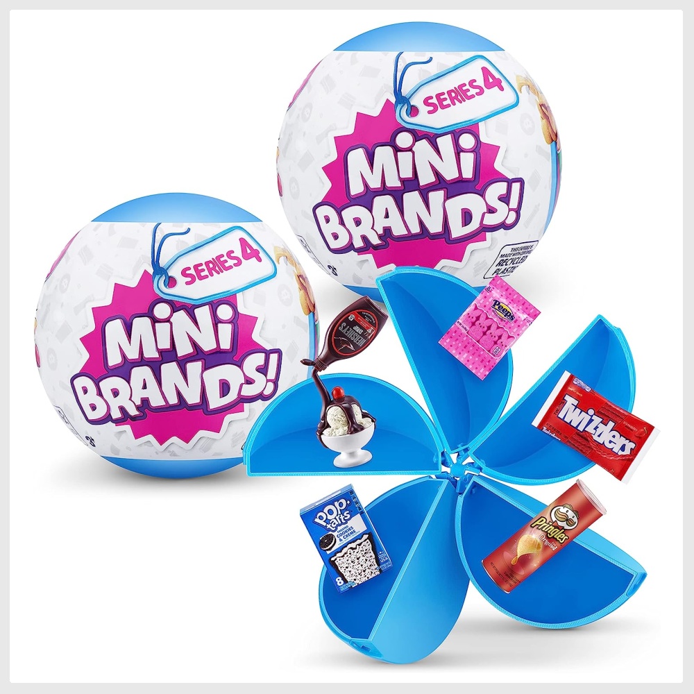 5 SURPRISE Mini Brands Series 4 by (2 Pack) ZURU Mystery Real Miniature ...