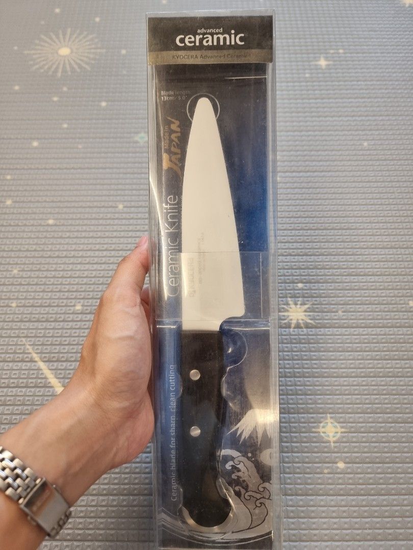 5" white Kyocera Japanese ceramic knife, Furniture & Home Living ...