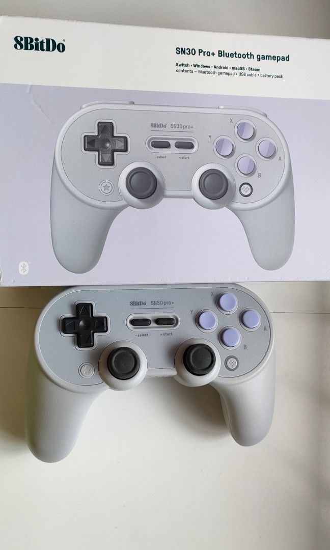 8BitDo SN30 PRO+ Bluetooth gamepad, Video Gaming, Gaming Accessories ...