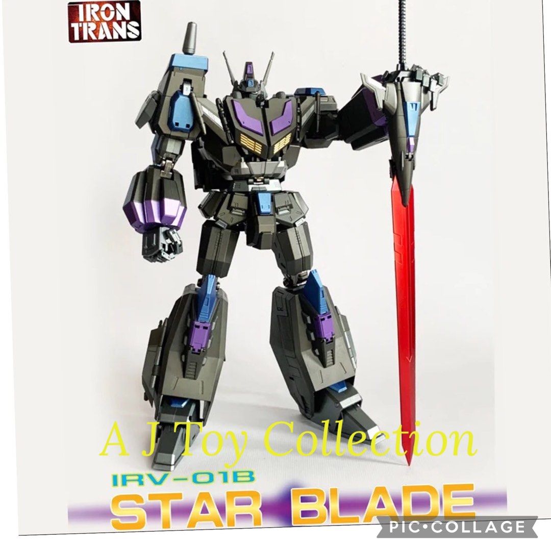 [ Preorder ] Transformers IT IronTrans IR-V01B IRV01B Black Star Blade ...